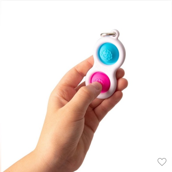 Fat Brain Toys | Toys | Fat Brain Toys Simpl Dimpl Keychain Pink Blue | Poshmark